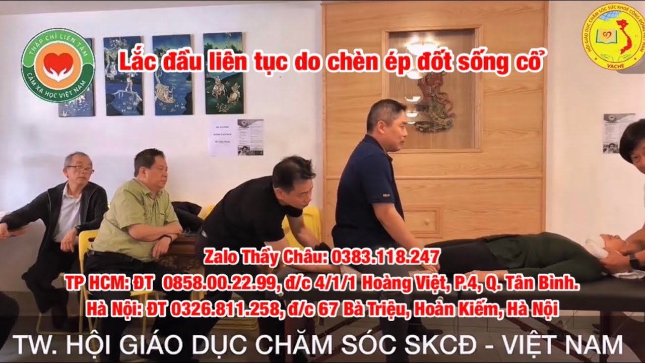 Lắc đầu liên tục do chèn ép đốt sống cổ - YouTube