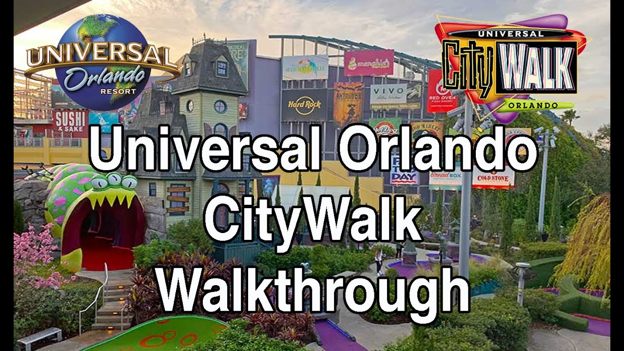 Universal Orlando CityWalk Walkthrough - 2021 - YouTube