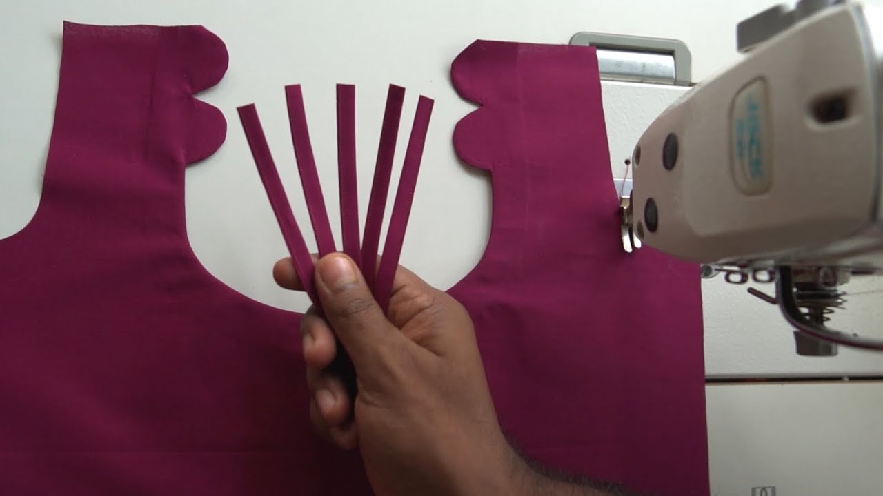 New neck design for beginners with sewing techniques - YouTube