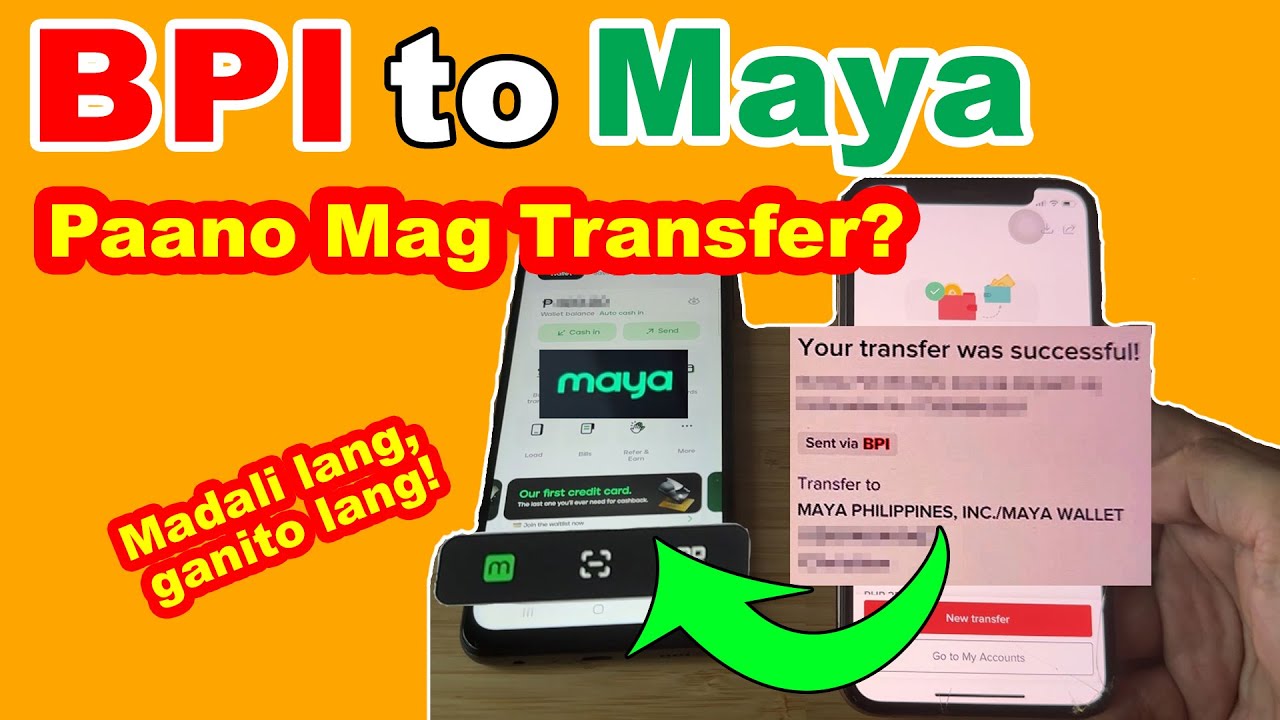 BPI to Maya, how to send money - YouTube