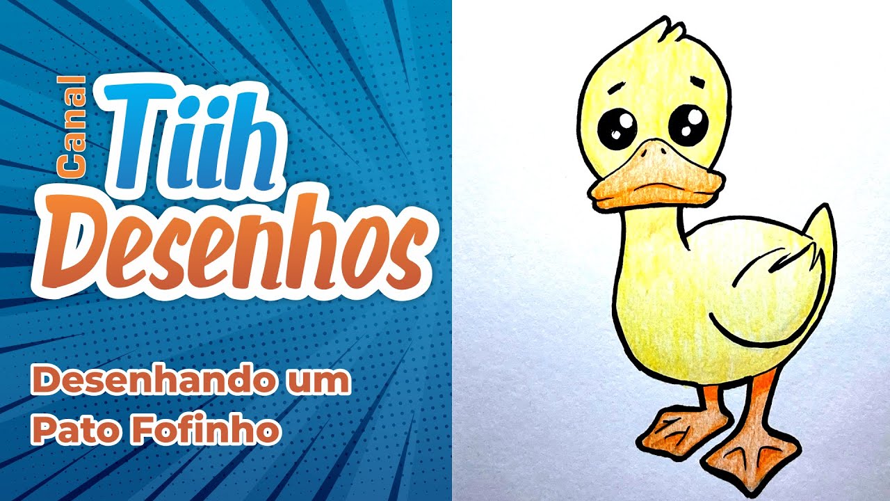 COMO DESENHAR PATO PASSO A PASSO - TIIH DESENHOS - DRAW CUTE DUCK ...