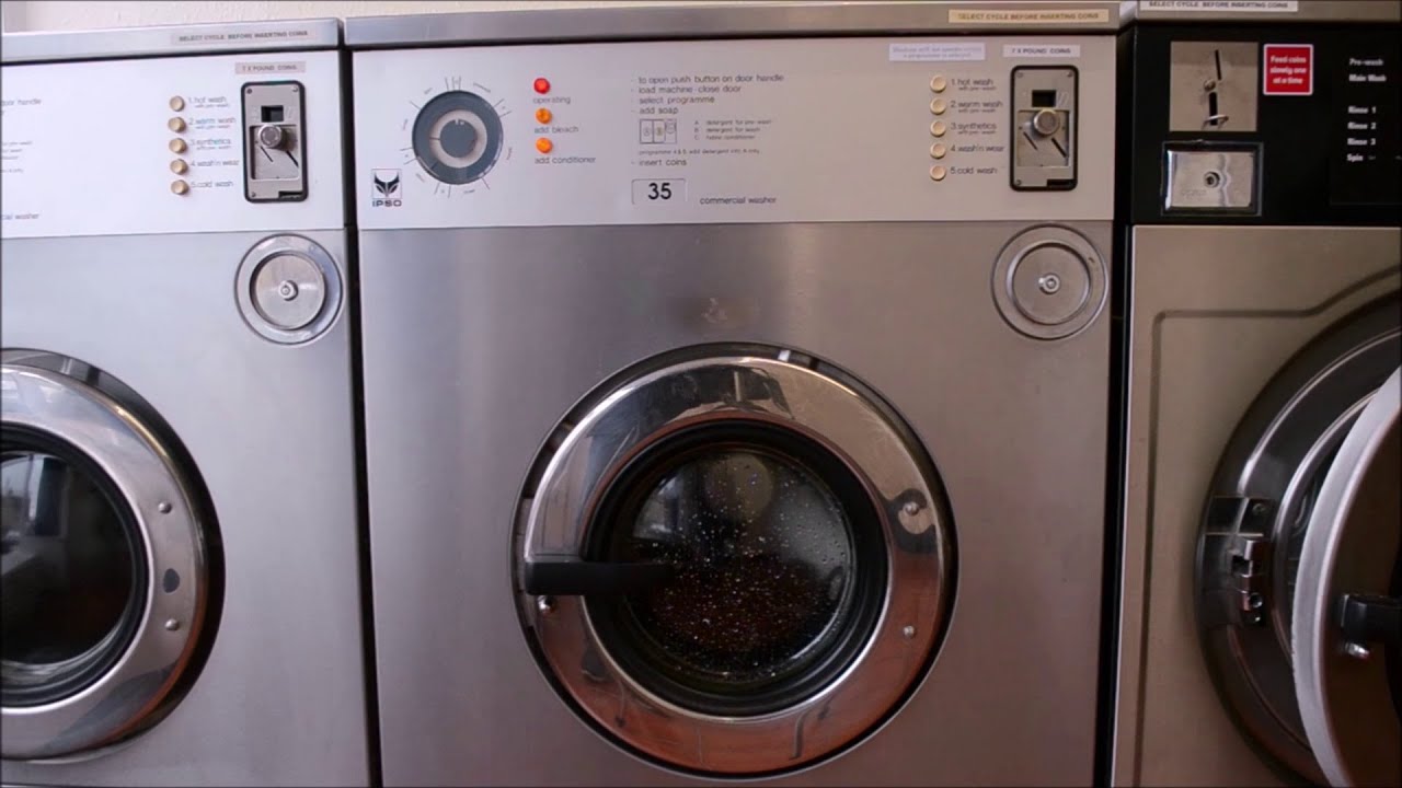 Laundrette Monthly - (Final Episode) ipso 35 commercial washer, on a ...