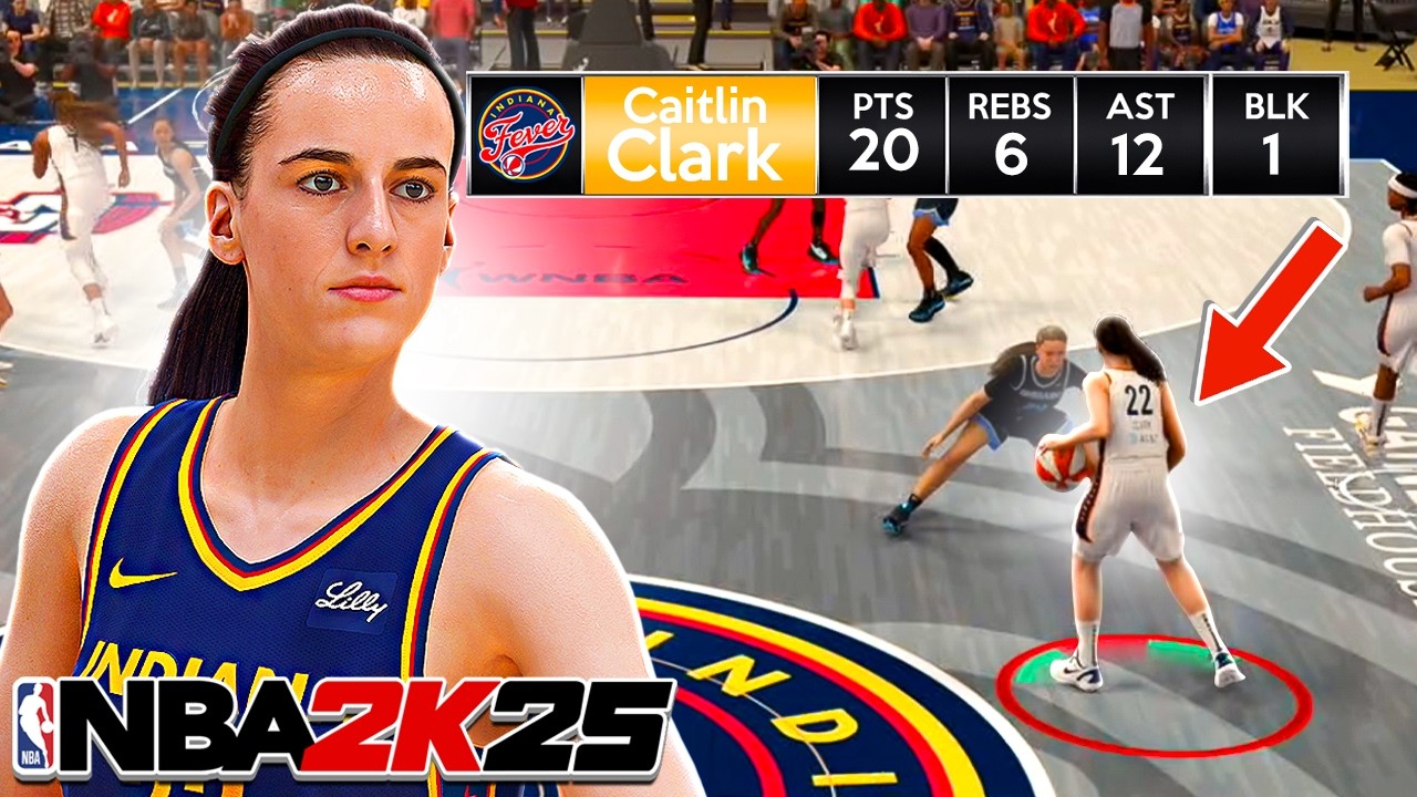 FIRST LOOK AT CAITLIN CLARK IN NBA 2K25! ARE ANKLE BREAKERS GOOD IN NBA ...