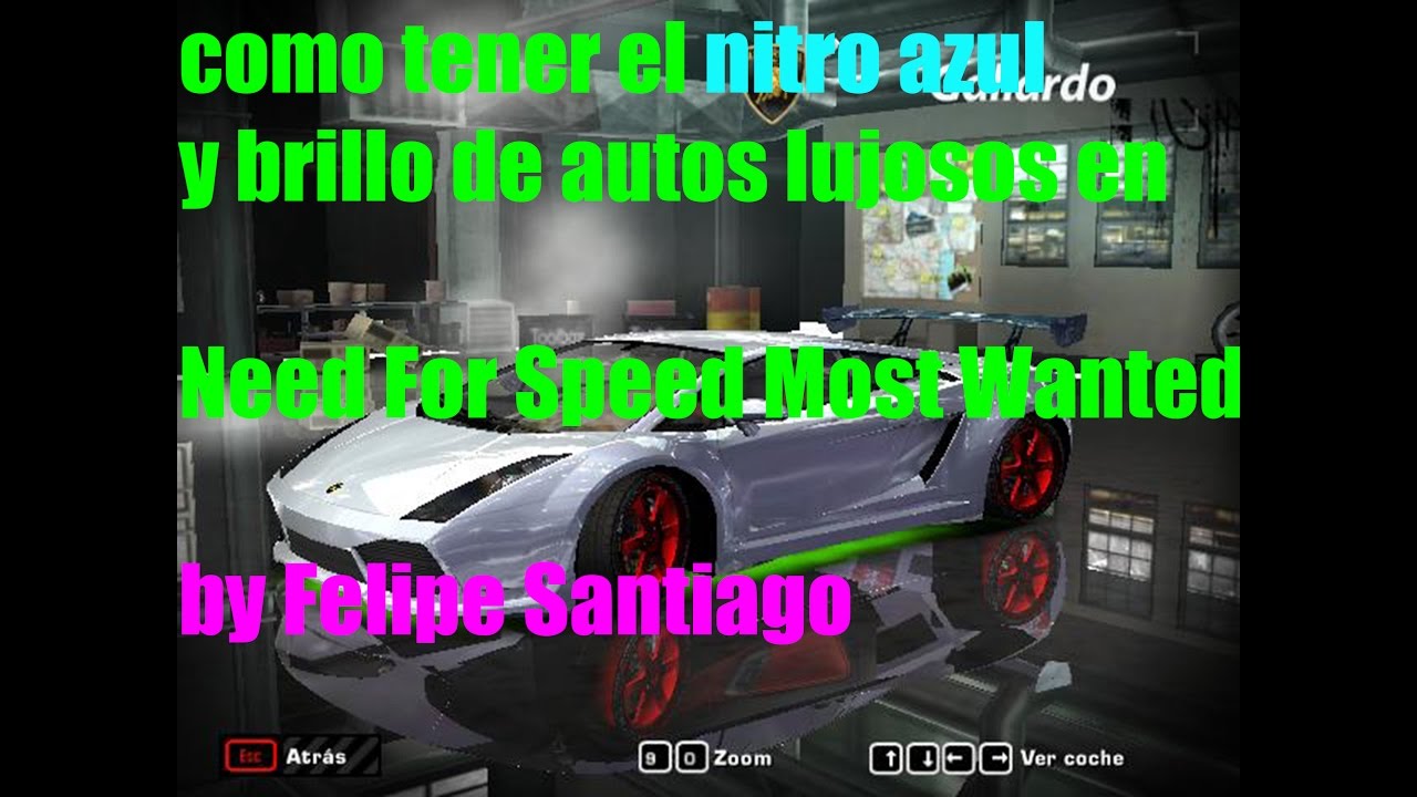 Como Tener El Nitro Azul y Brillos De Lujo En Need For Speed Most ...