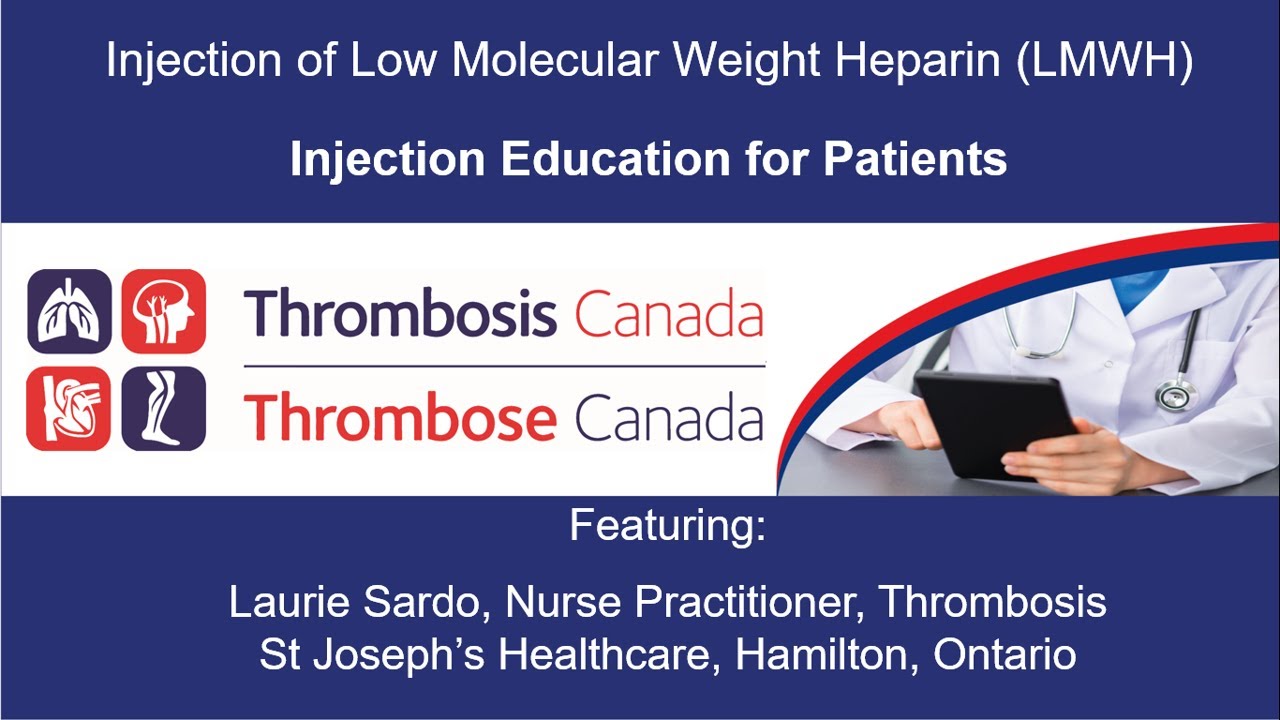 Tutorial on Injection of Low Molecular Weight Heparin - YouTube