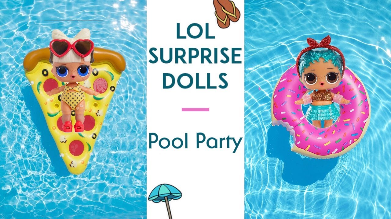 LOL Surprise Dolls Swimming in the Pool Party | Toys and Dolls Fun ...