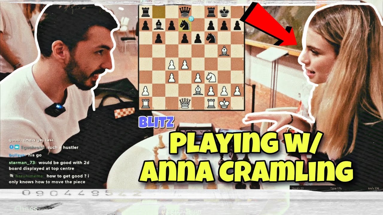 OH MY FORK! BLITZ GAME AGAINST ANNA CRAMLING | JUDIT POLGAR CHESS ...