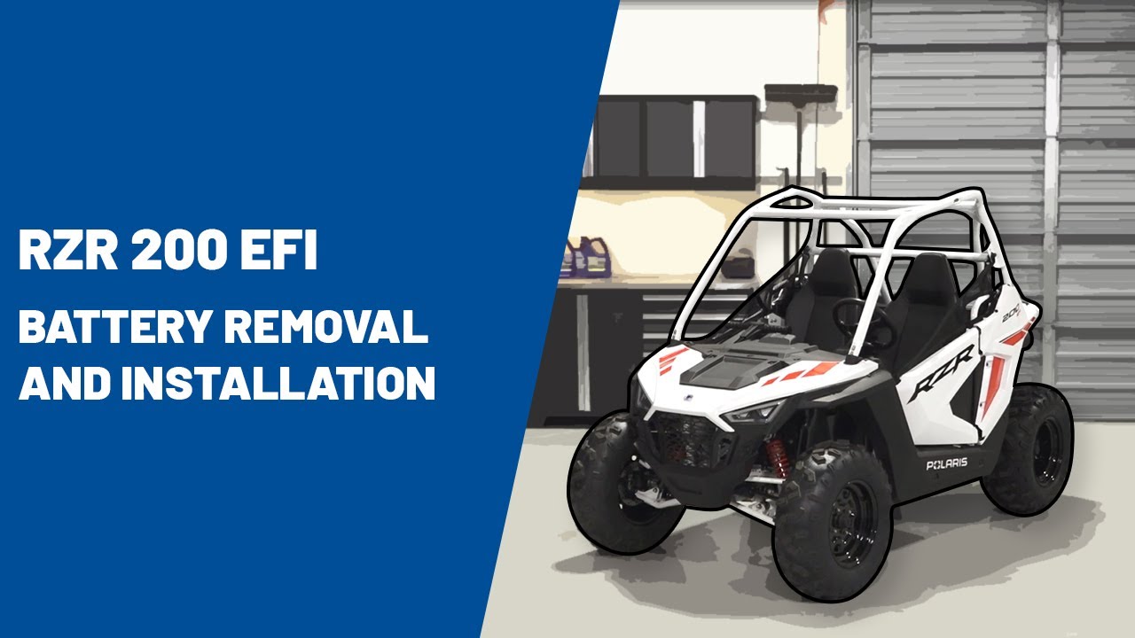 2021+ RZR 200 EFI | Battery Removal and Installation | Polaris RZR ...