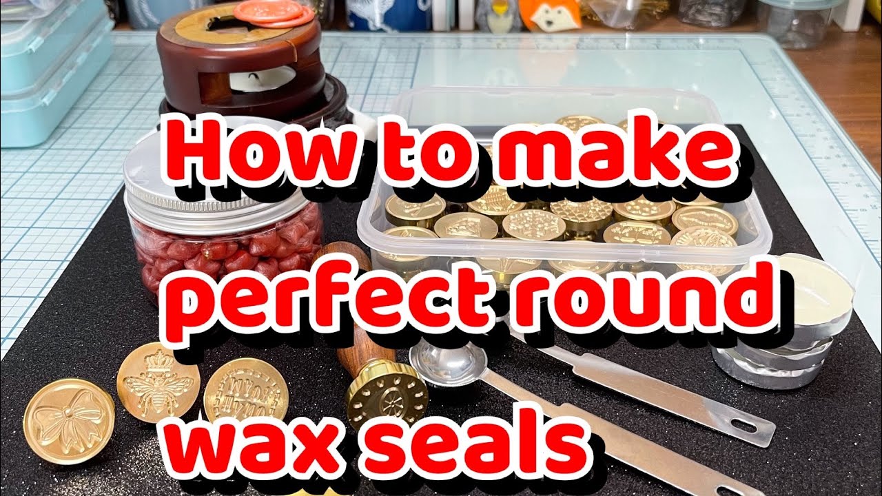 Craft with Me- Perfect round wax seals - YouTube
