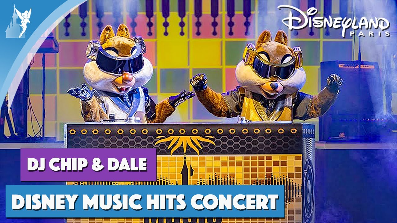 🐿️ Dj Chip & Dale during the Disney Music Festival in Disneyland Paris ...