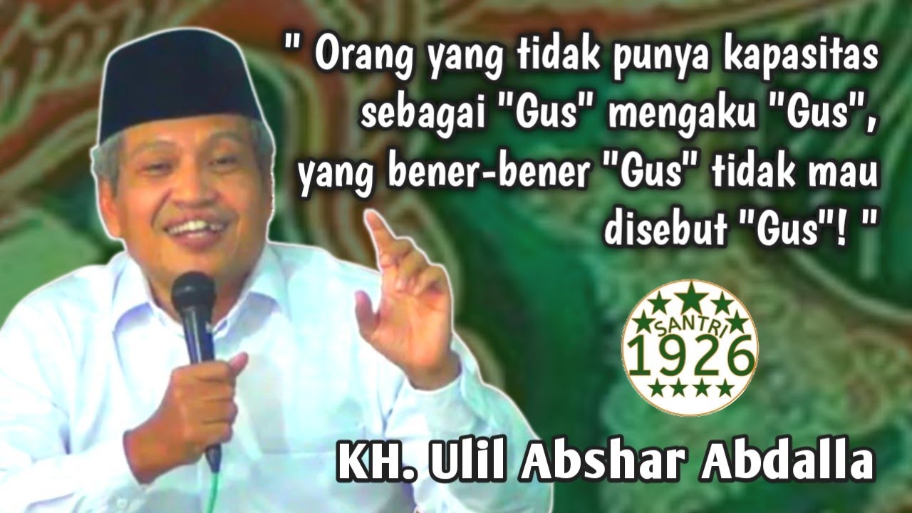 Berislam dengan Hikmah | Gus Ulil | KH. Ulil Abshar Abdalla - YouTube