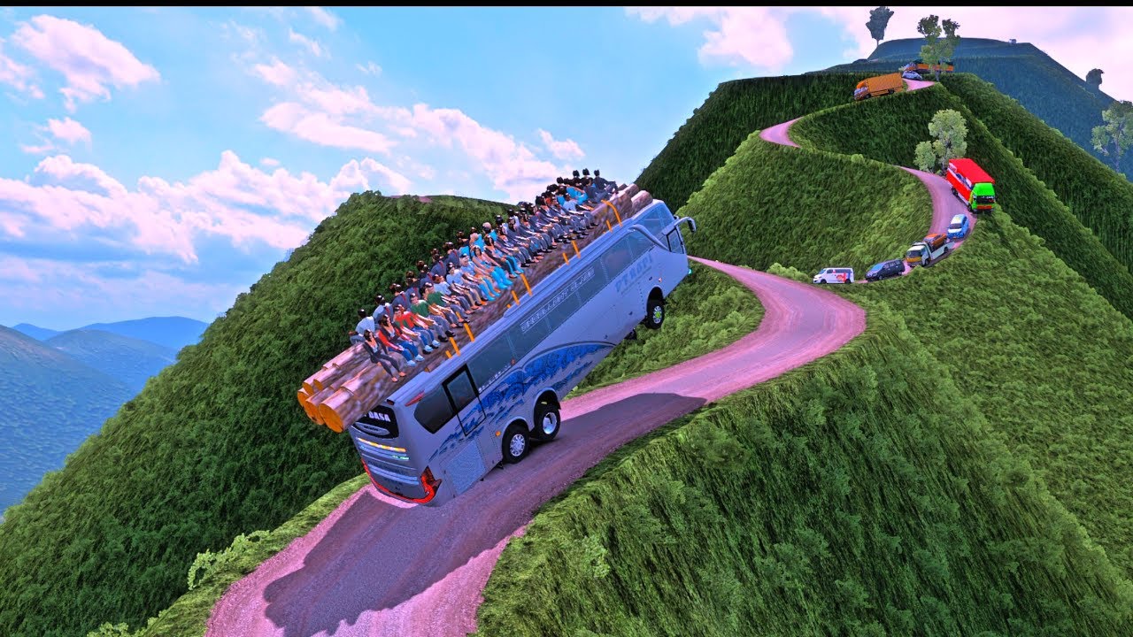 Bus Driver's Journey is Dangerous, OVERLOAD BUS LOAD #017 | Euro Truck ...