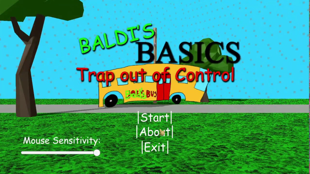 Baldi's Basics trap out of control (at the end I fell off my chair ...