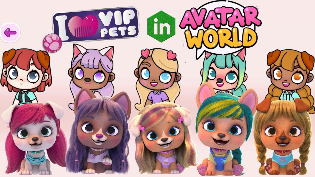 How To Make I Love VIP Pets Characters 🙂🐱😻in Avatar World #avatarworld ...