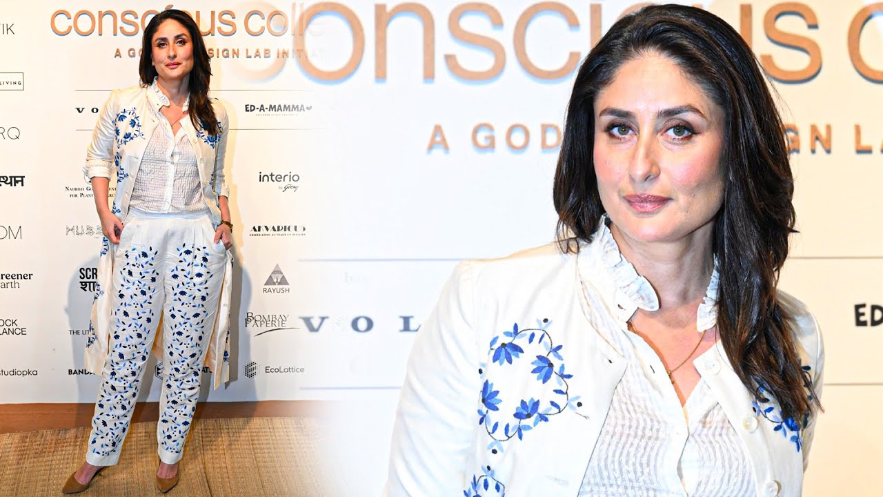 Bebo Bliss: Kareena Kapoor's Vivacious White Floral Avatar For Conscious Collective Flagship ...