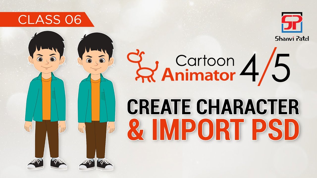 Cartoon Animator 4/5: Create Character | Import PSD | 2D Animation| 2D ...