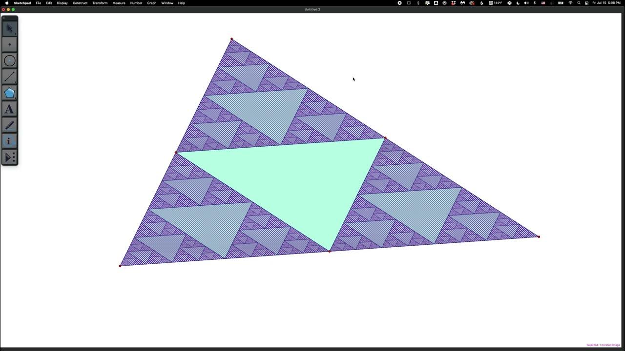 Making a Sierpinski Triangle in The Geometer's Sketchpad - YouTube
