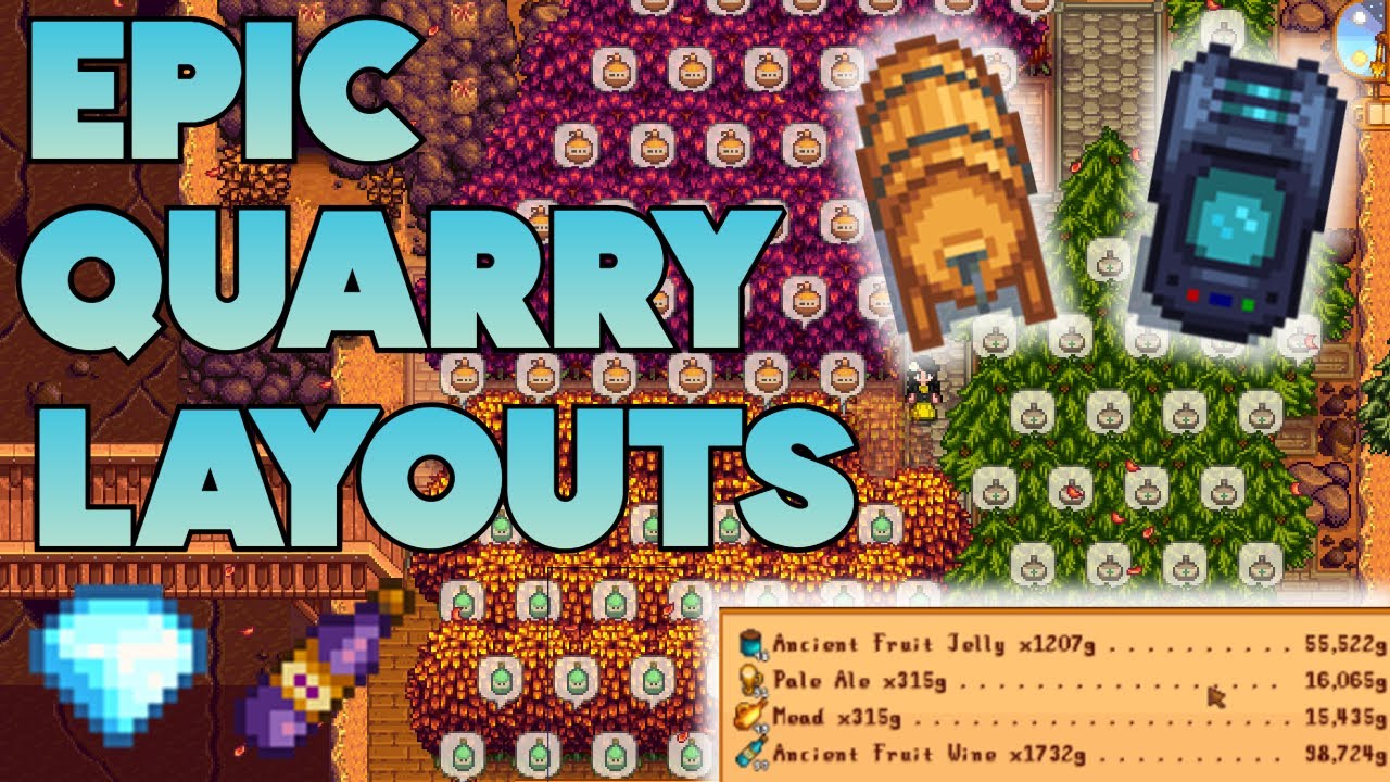 4 of the BEST Quarry Layouts! (Stardew Valley 1.6) - YouTube