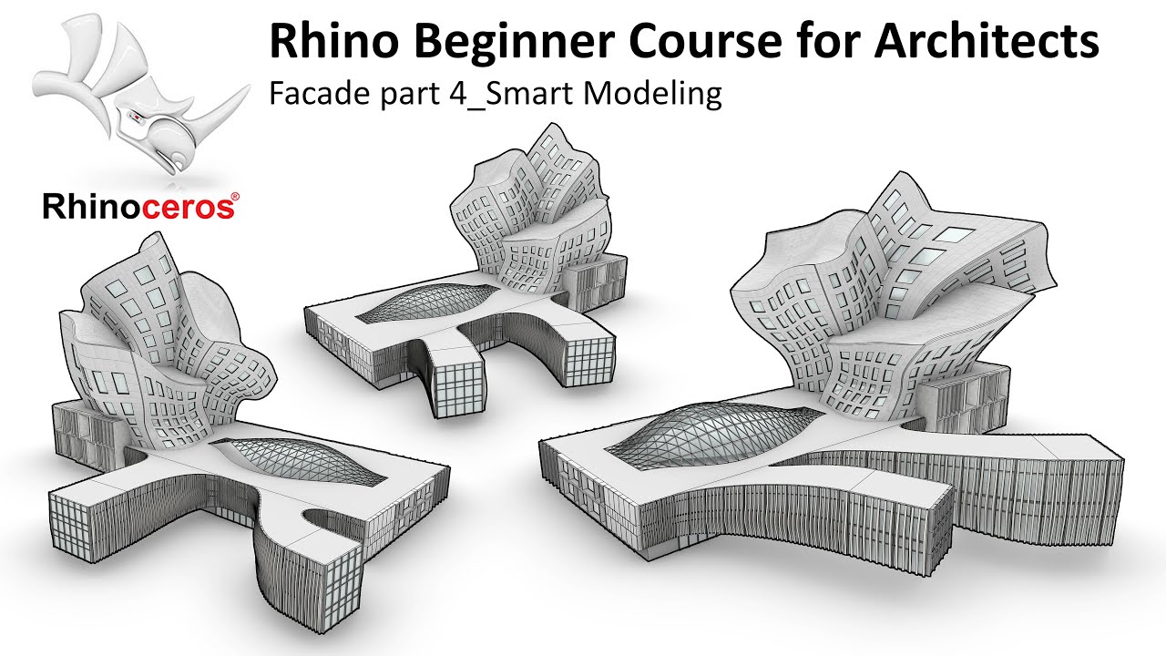 26 Rhino Beginner Course For Architectsfacade Part 4smart Modeling Youtube