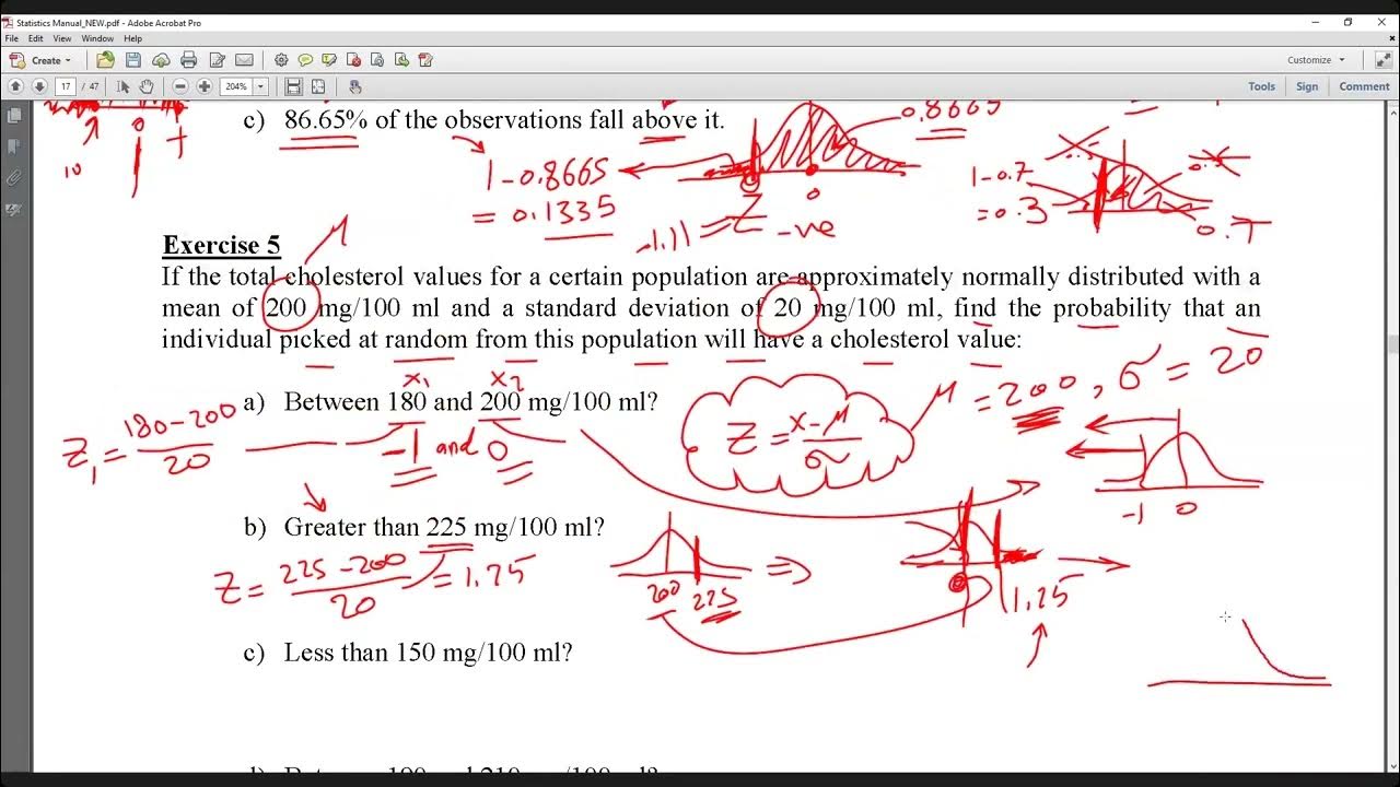Standard normal distribution examples 3 - YouTube