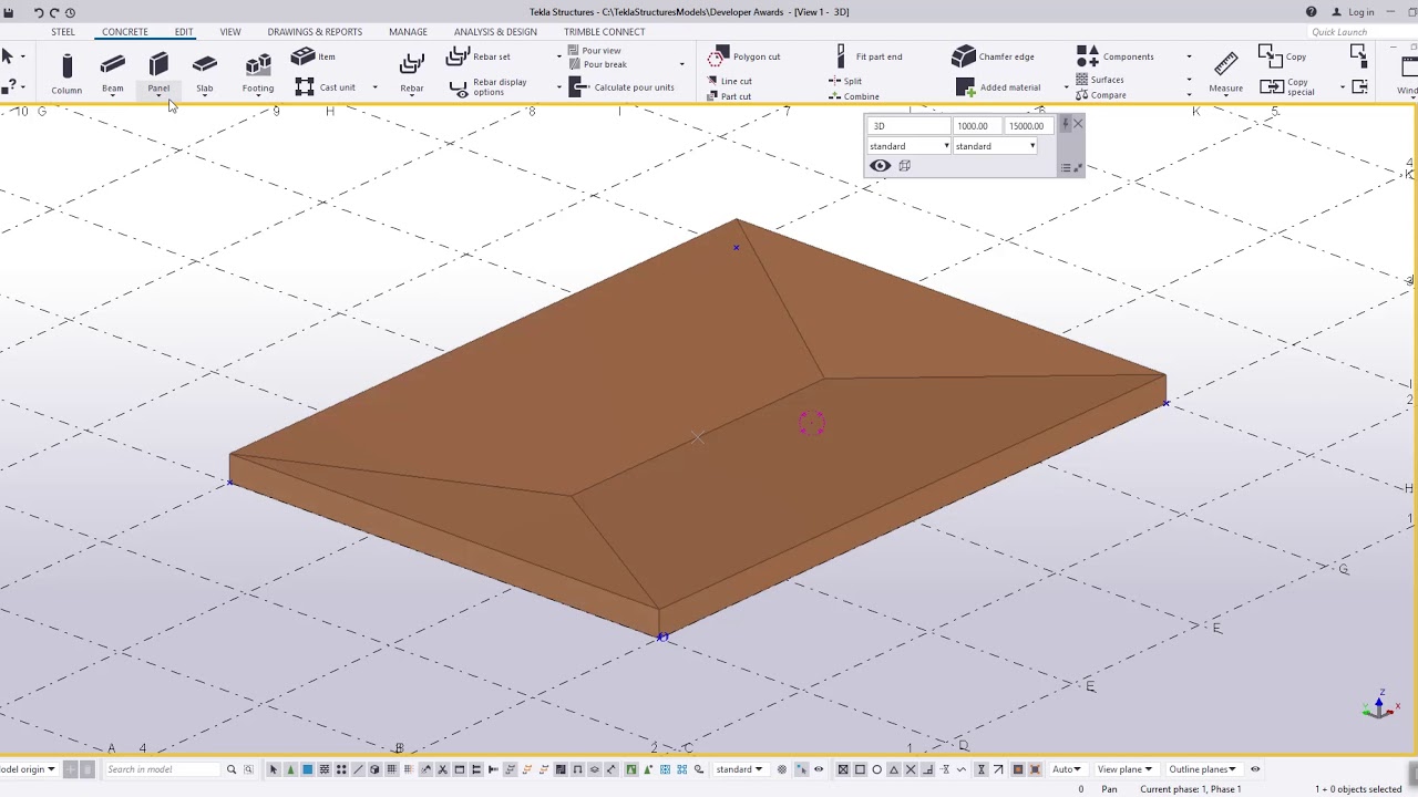 Sloping slabs with connection - YouTube