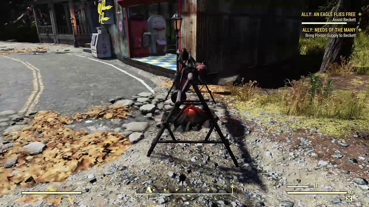Fallout 76 Possessed Cooking Spit - YouTube
