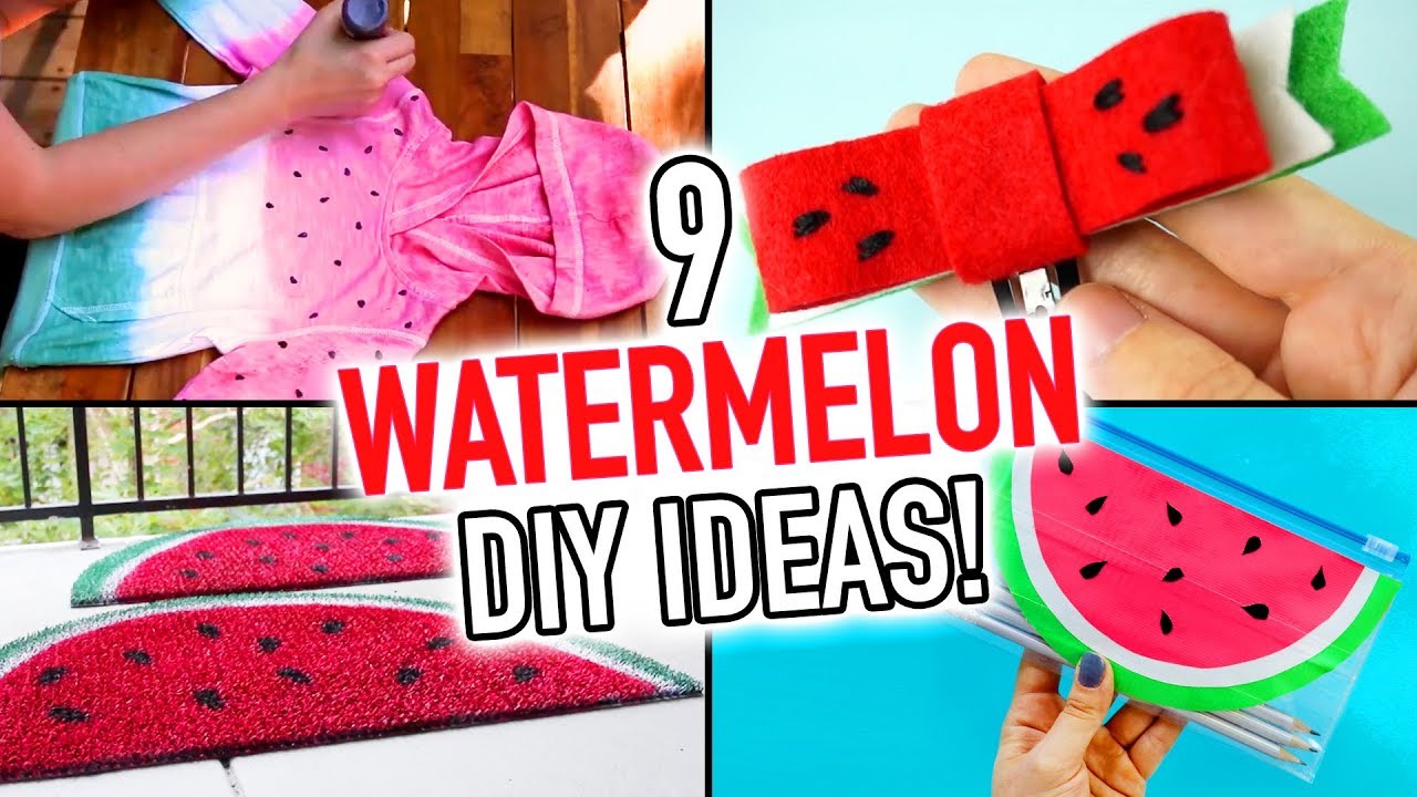 9 Cute WATERMELON DIY Ideas for the Summer - HGTV Handmade - YouTube