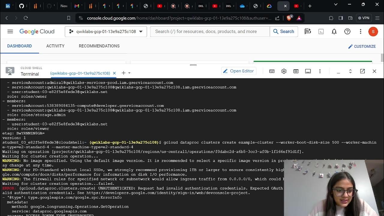 P2 - Dataproc: Qwik Start - Command Line - YouTube