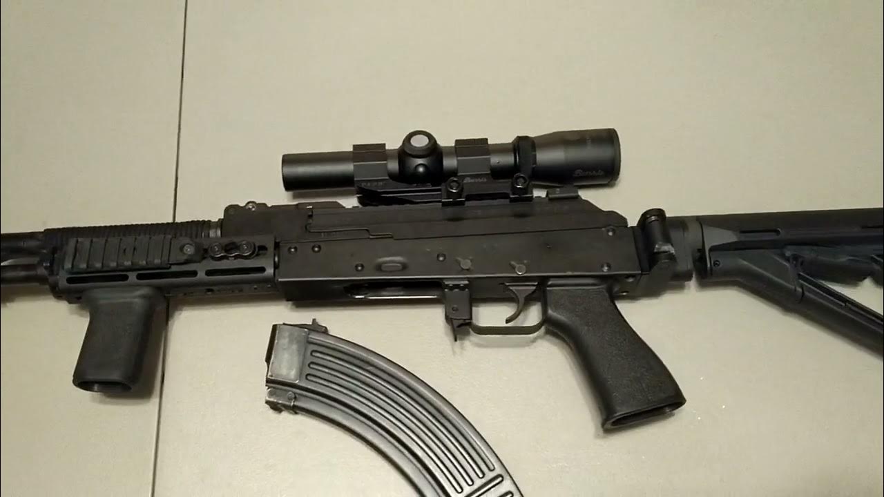 Hungarian AMD 65 "style" FEG receiver modernized AKM build. - YouTube