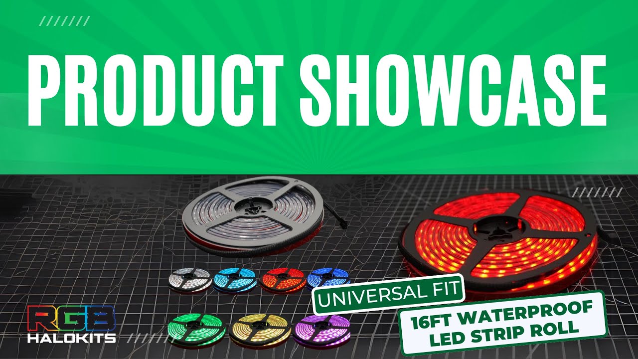 16FT Waterproof LED Strip Roll | Multicolor - YouTube