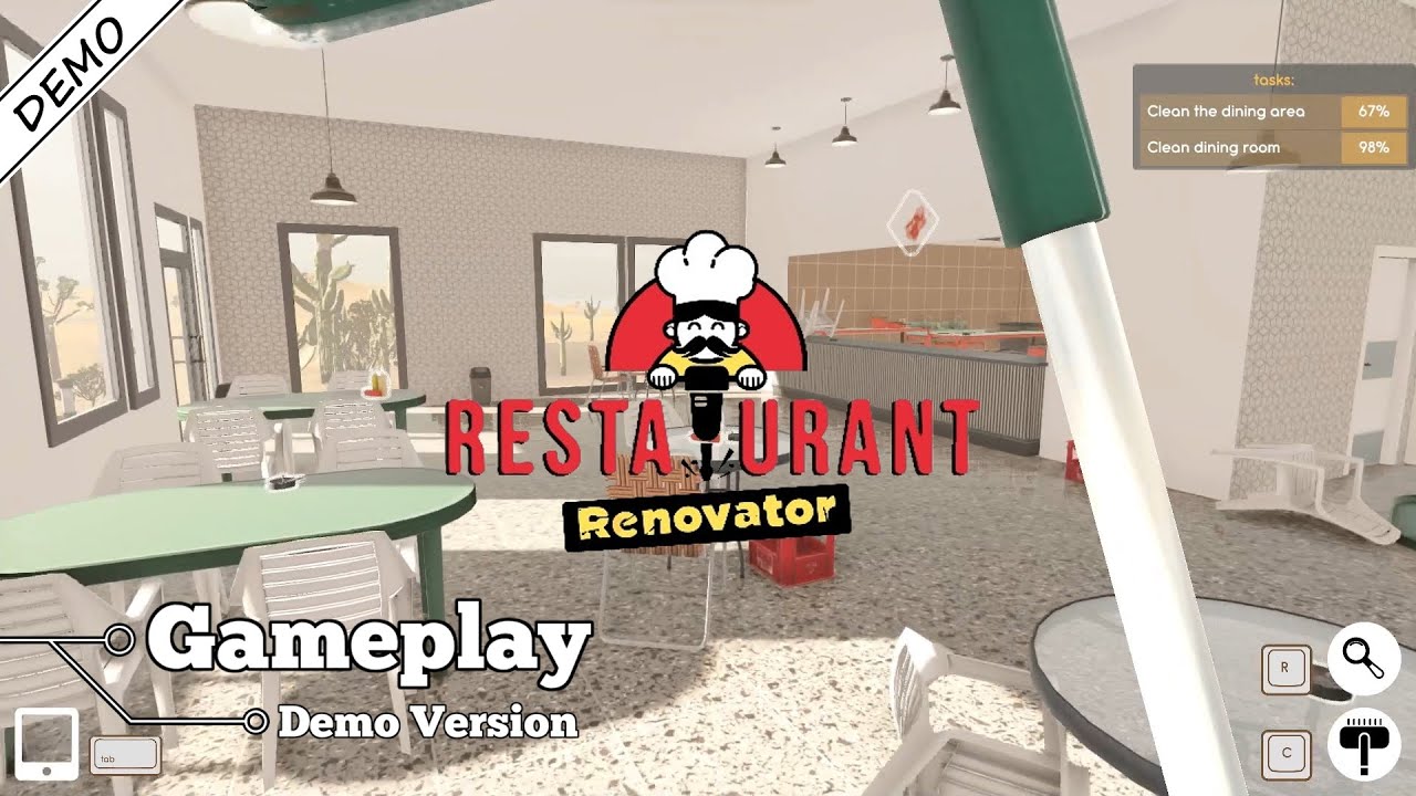 Simulasi Jadi Tukang Renovasi Restoran | Restaurant Renovator [Demo ...