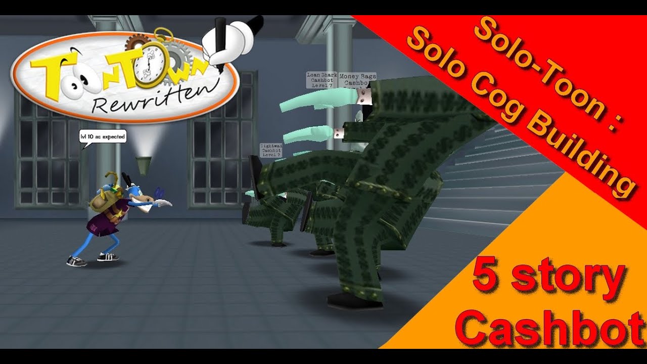 Toontown Rewritten - Solo Cog Building Series - 5 story Cashbot (ddl ...