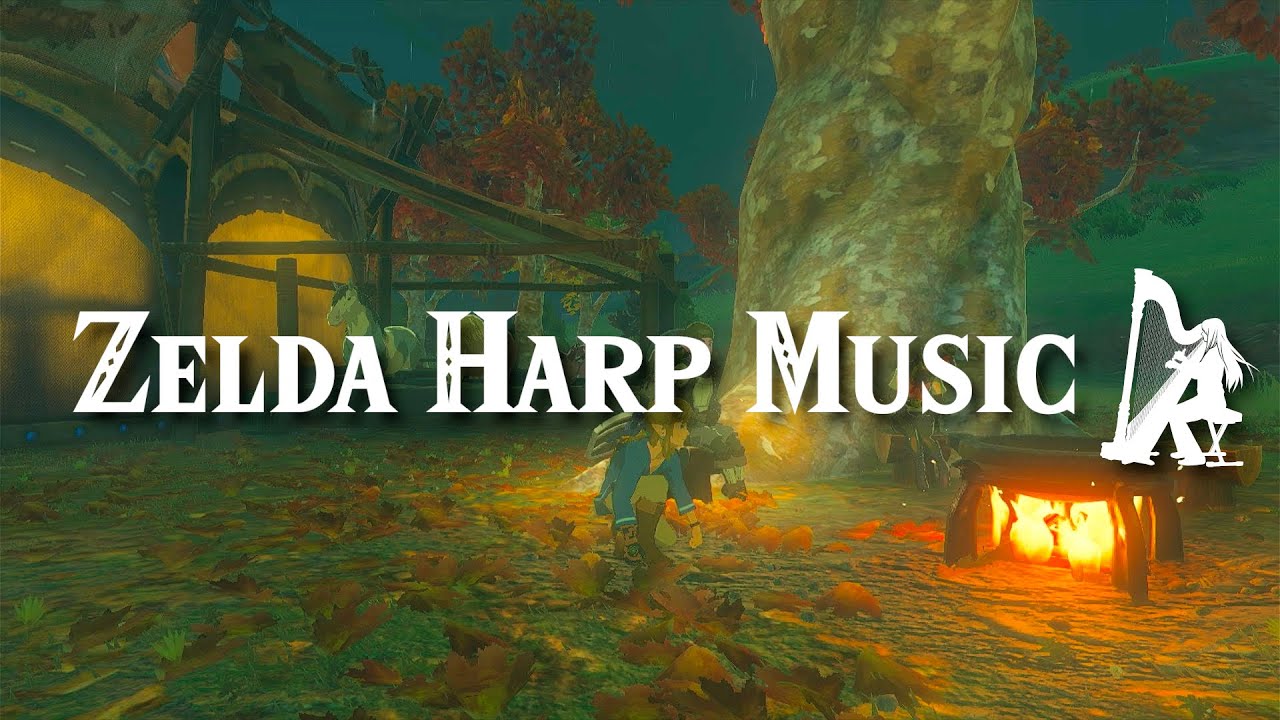 Relaxing Legend of Zelda Harp Music - 1 Hour - YouTube