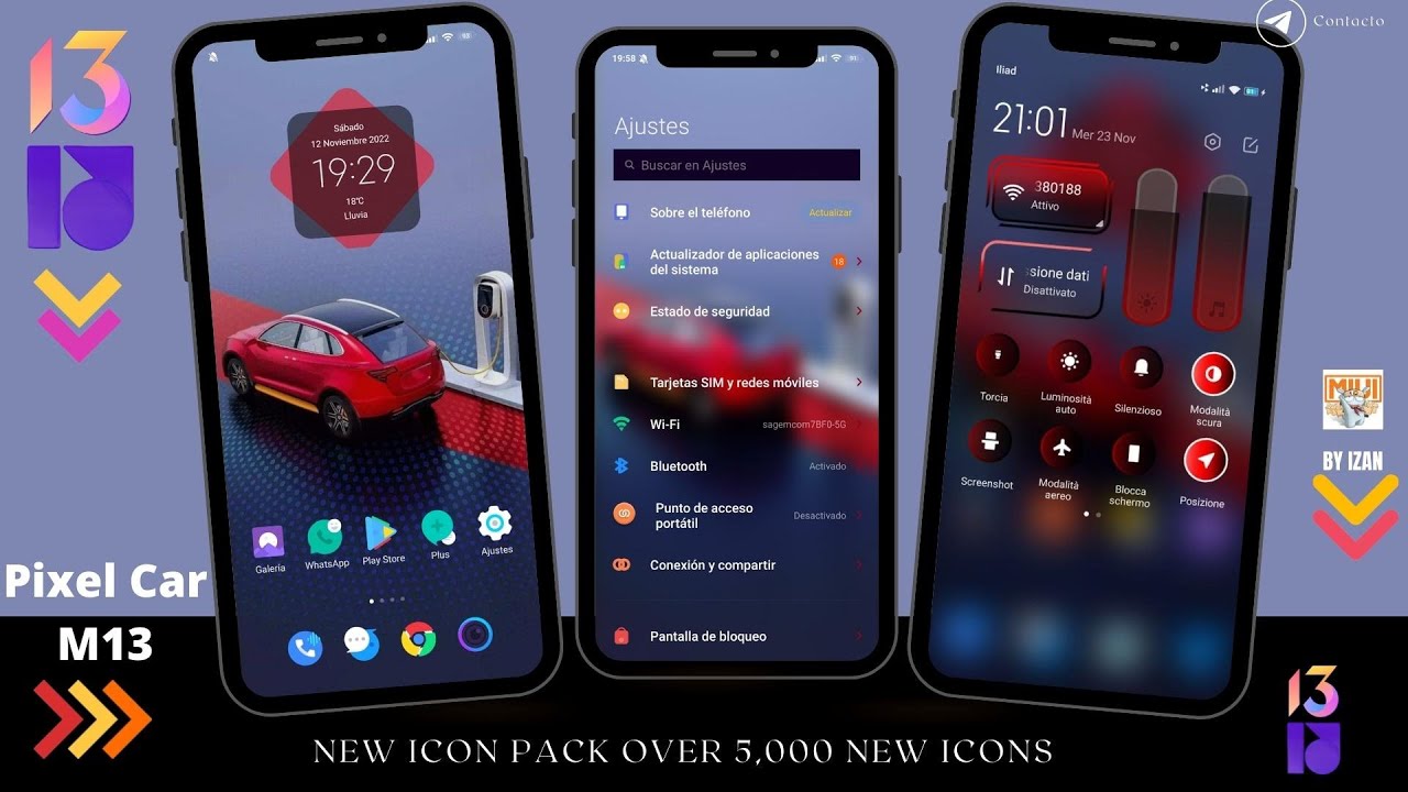 Pixel Car M13 MIUI IZAN - YouTube