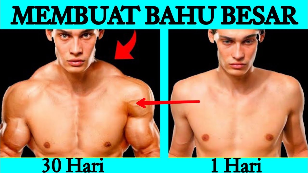 MEMBUAT BAHU BESAR (Latihan bahu besar di rumah) Cuman menggunakan ...