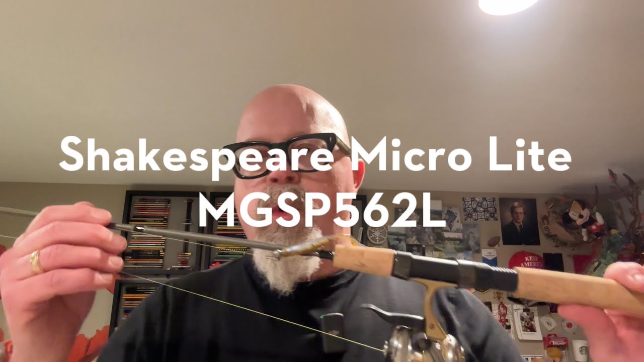 Ultralight Shakespeare Micro Lite MGSP562L Spinning Rod - YouTube