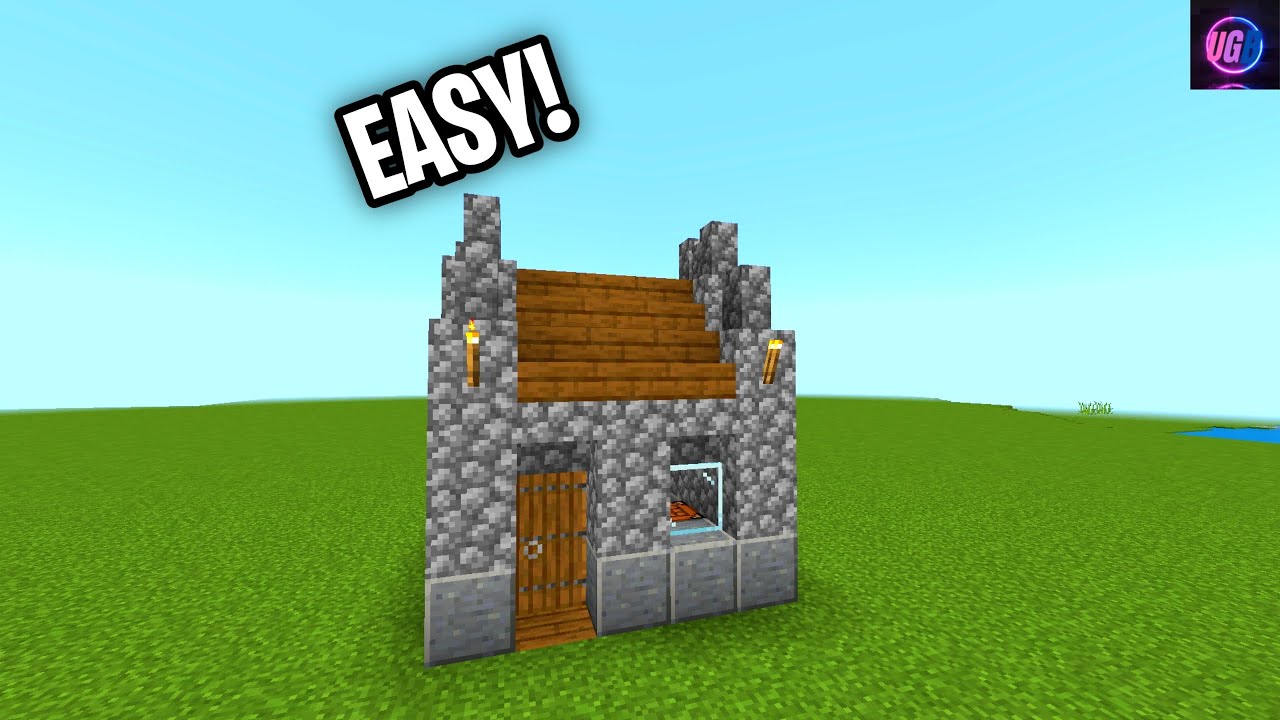Minecraft Small Stone House Tutorial (EASY!) - YouTube