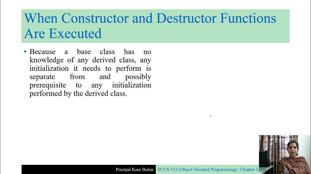13.9 Constructors, Destructors, and Inheritance - YouTube