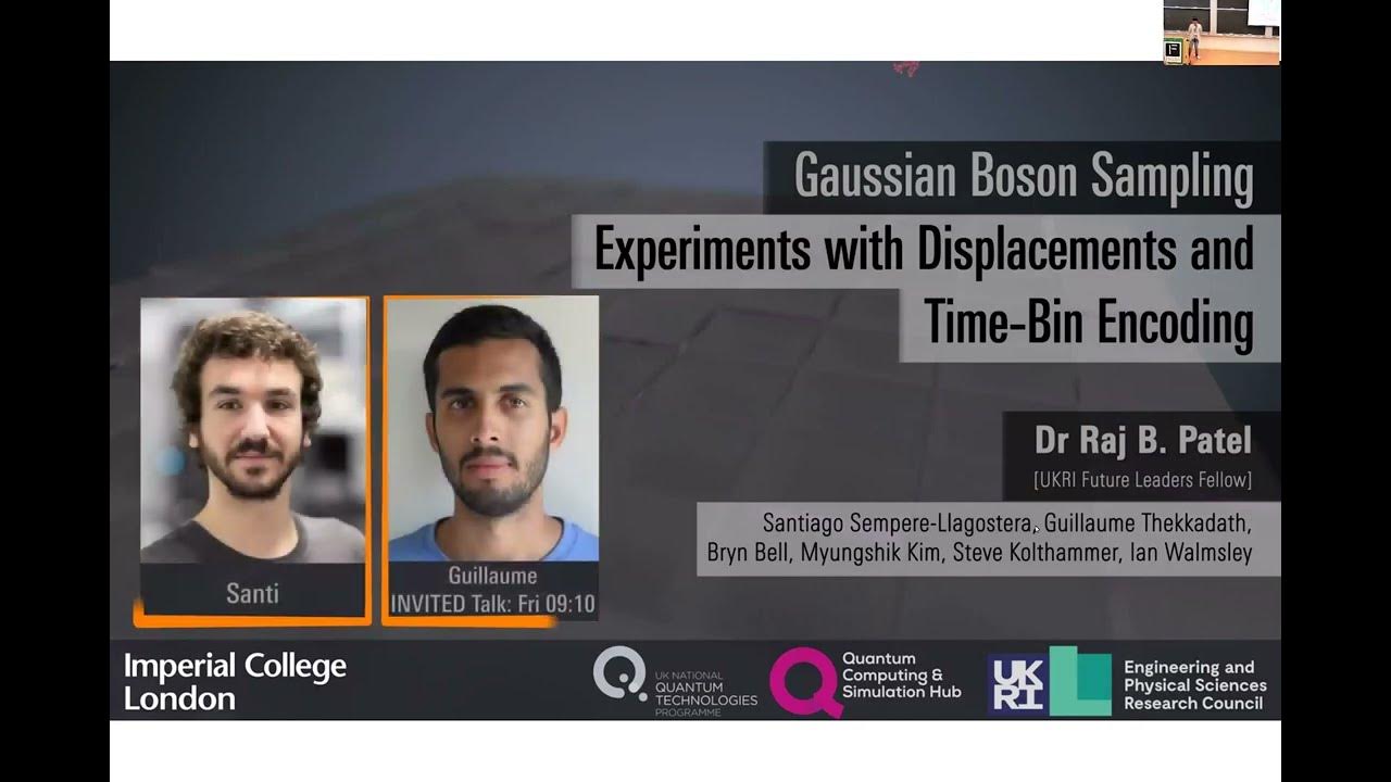 Gaussian Boson Sampling Experiments with Displacements and Time-Bin Encoding - YouTube