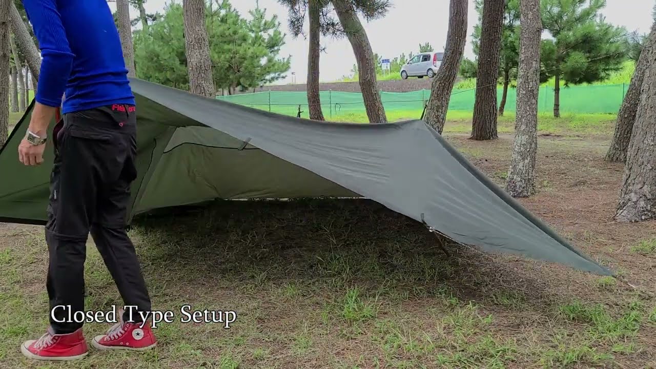 Solo Base & Closed Type TARP Setup - YouTube