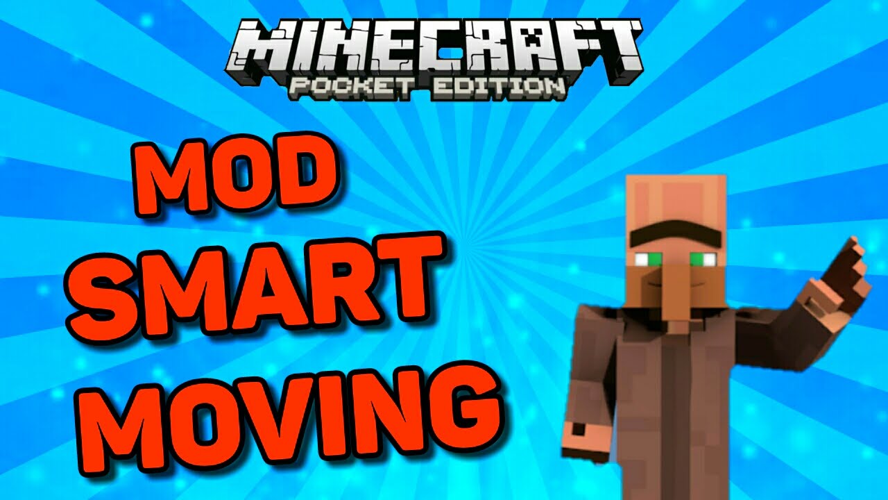 Minecraft PE 0.12.1 - [ MOD ] Smart Moving v1 . - YouTube