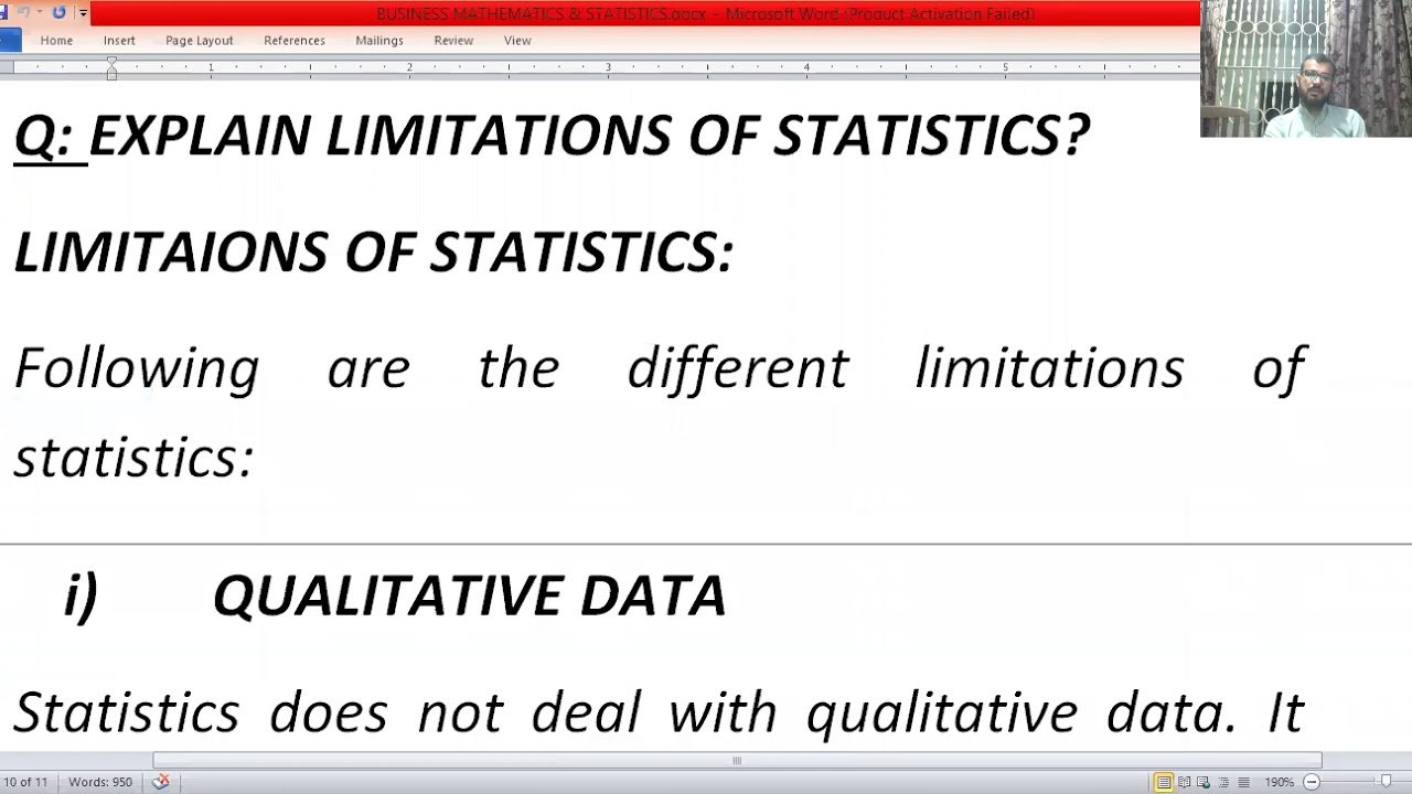 CHARACTERISTICS OF STATISTICS LIMITATIONS OF STATISTICS URDU AND characteristics-of-statistics-limitations-of-statistics-urdu-and