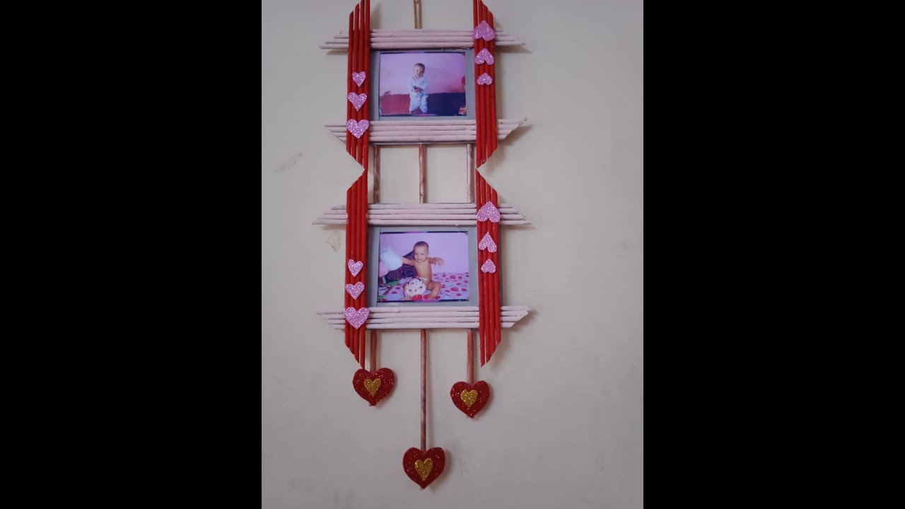 DIY Newspaper photo frame// How to make photo frame at home using ...