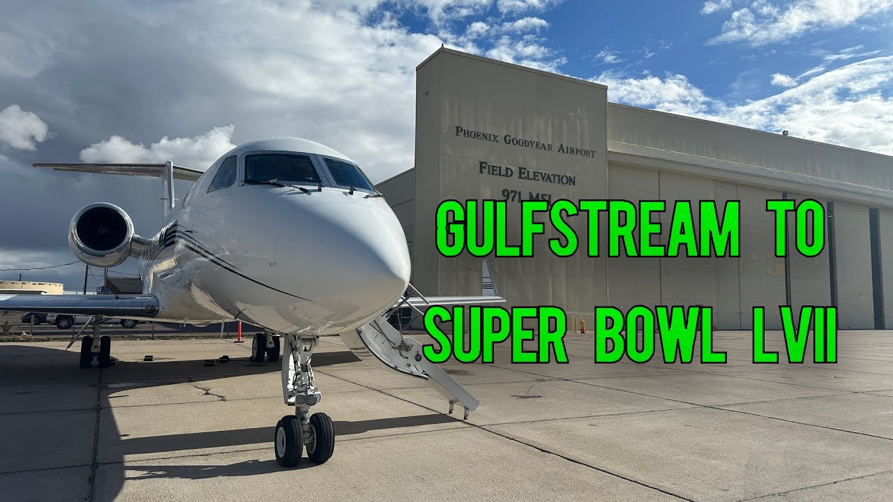 Flying a Gulfstream to Super Bowl 57 - YouTube
