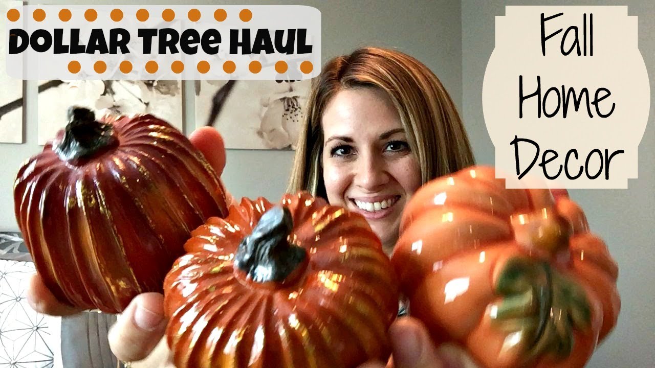 DOLLAR TREE :: FALL HOME DECOR HAUL :: SHOP WITH ME - YouTube