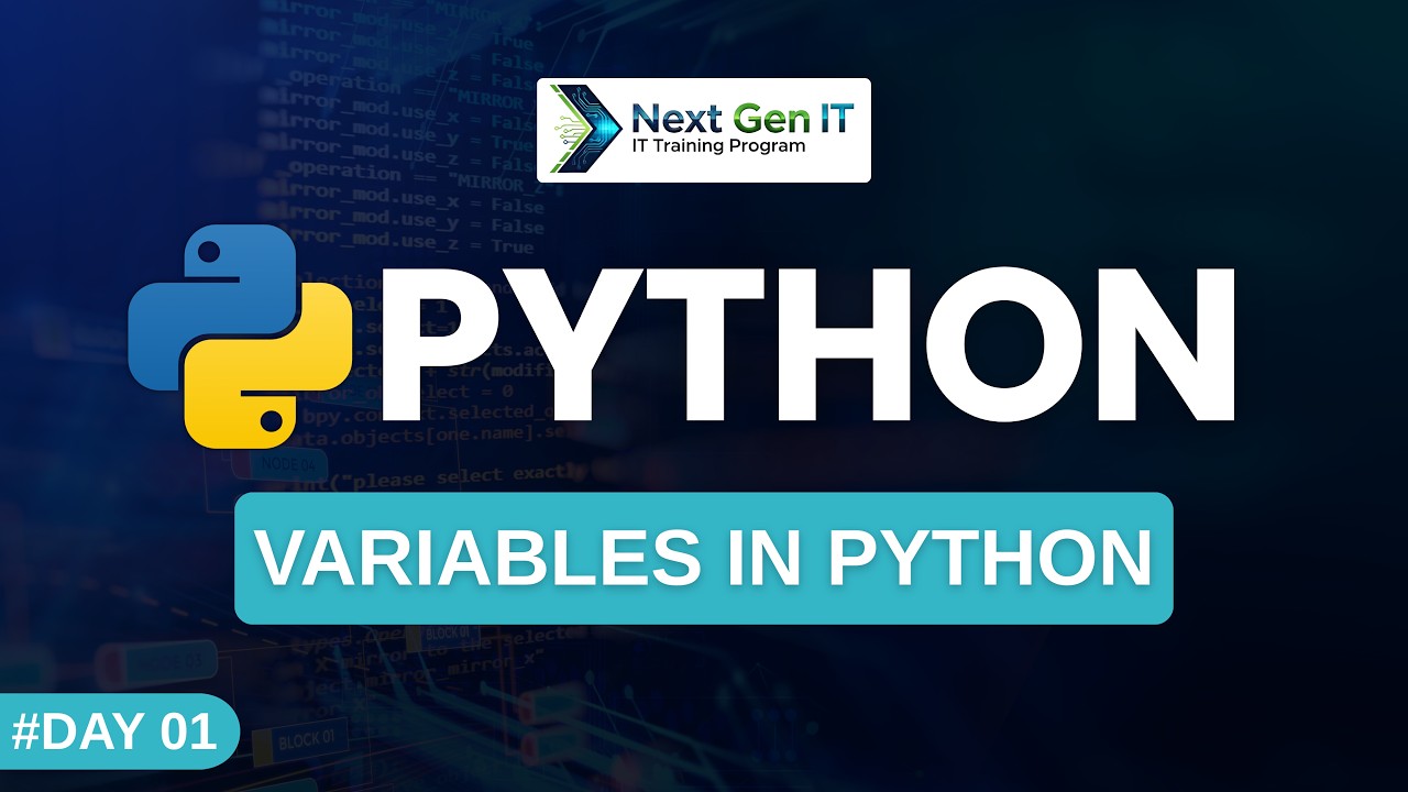 What is Variable in Python? | How to Create Variables | Day 1 Python ...