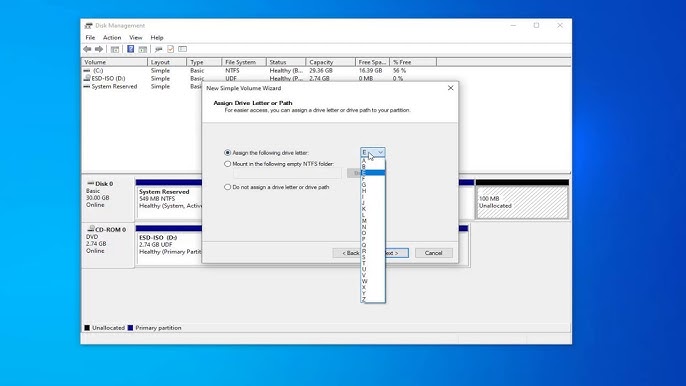 Part Disk Windows 10