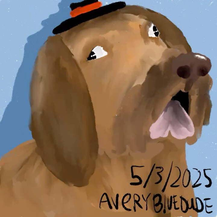 A cute dog drawing!!! #preppy #drawing #derp #procreate #cute - YouTube