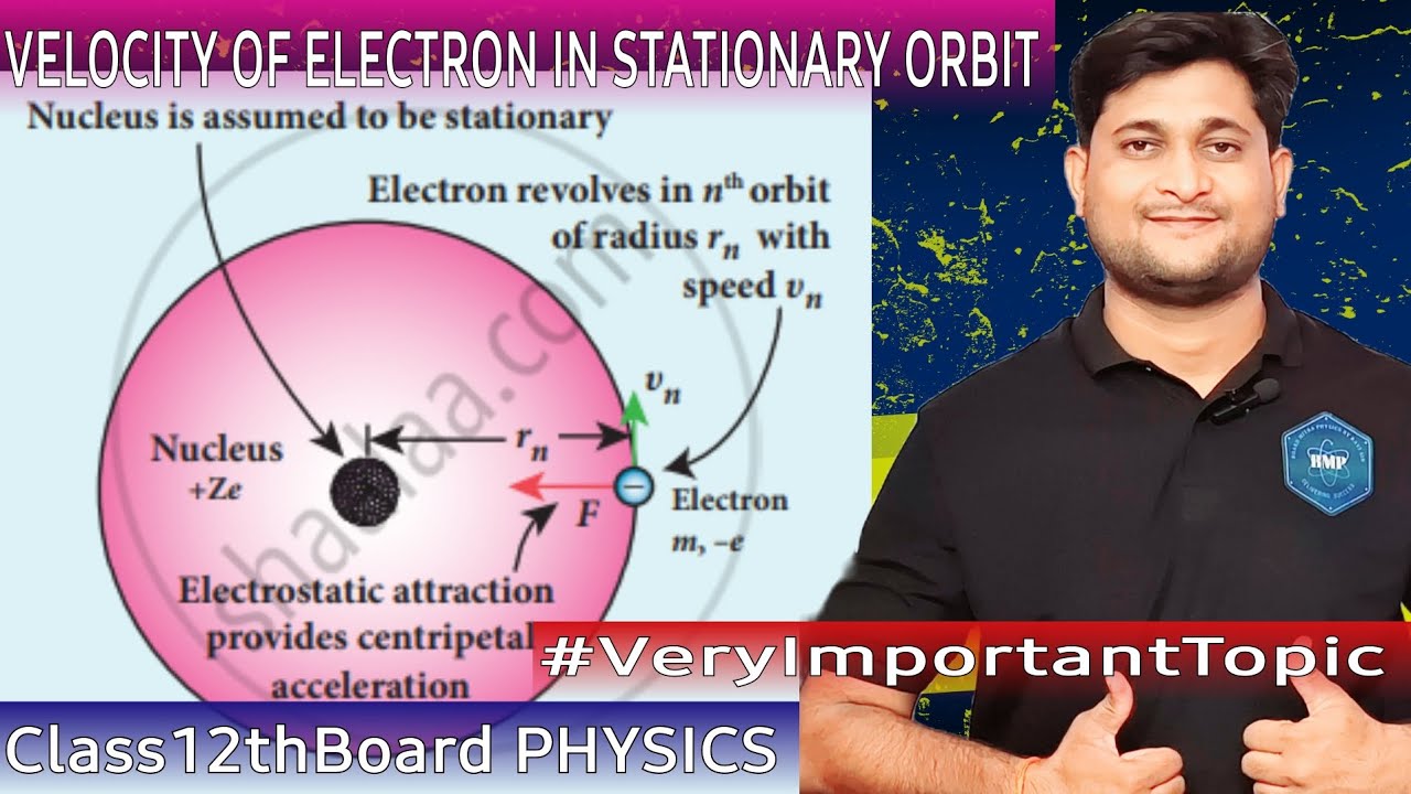 VELOCITY OF ELECTRON IN STATIONARY ORBIT|Class12PHY ...