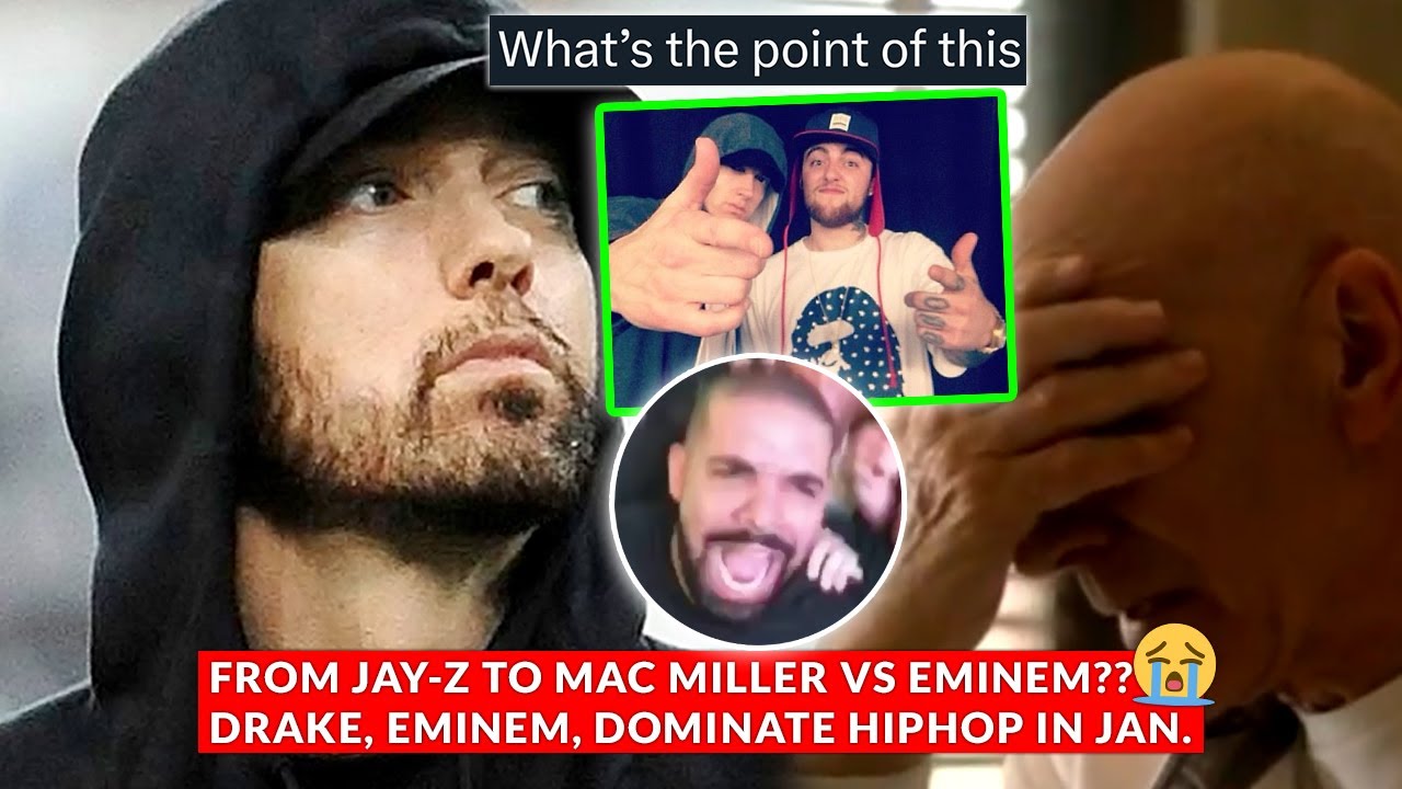 “LMAO” From Jay-Z to Mac Miller Vs Eminem?😂 Drake & Eminem DOMINATE Hip ...